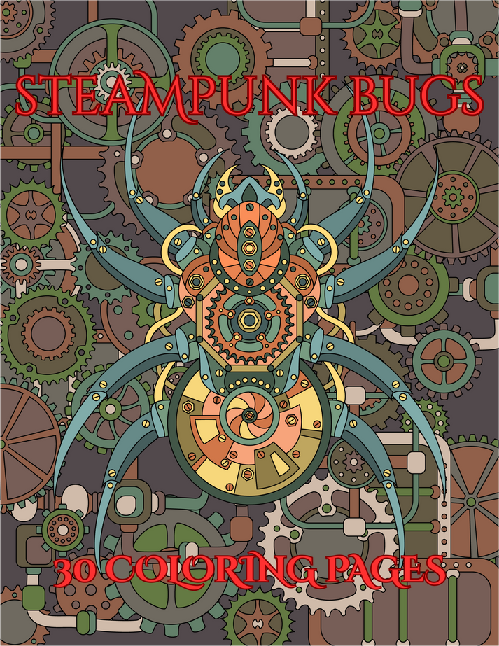 Steampunk Bugs, Digital Download 30 Pages – Circle E Publishing